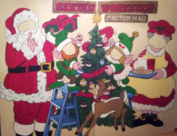 Santa`s Workshop Cut-out - ART WILL TRAVEL