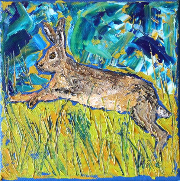 The leaping Hare - Hazel Revington-Cross