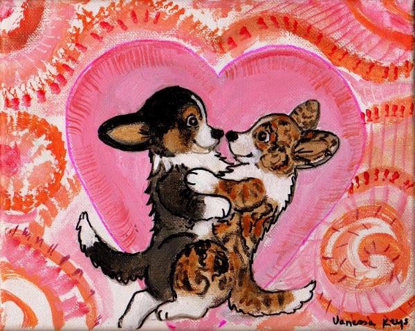 Paper prints - Vanessa Keys Art by the Sea L.L.C /Corgis by the Sea